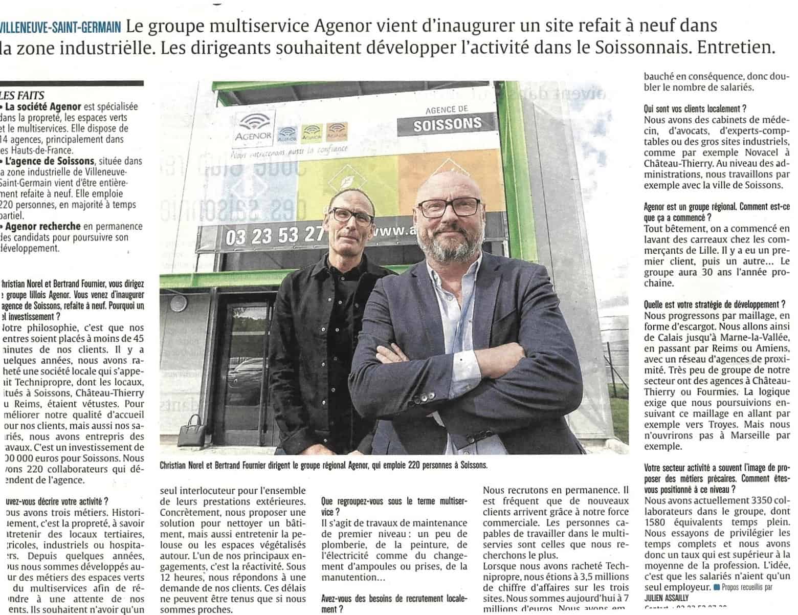 Interview de Bertrand Fournier et Christian Norel - Agenor