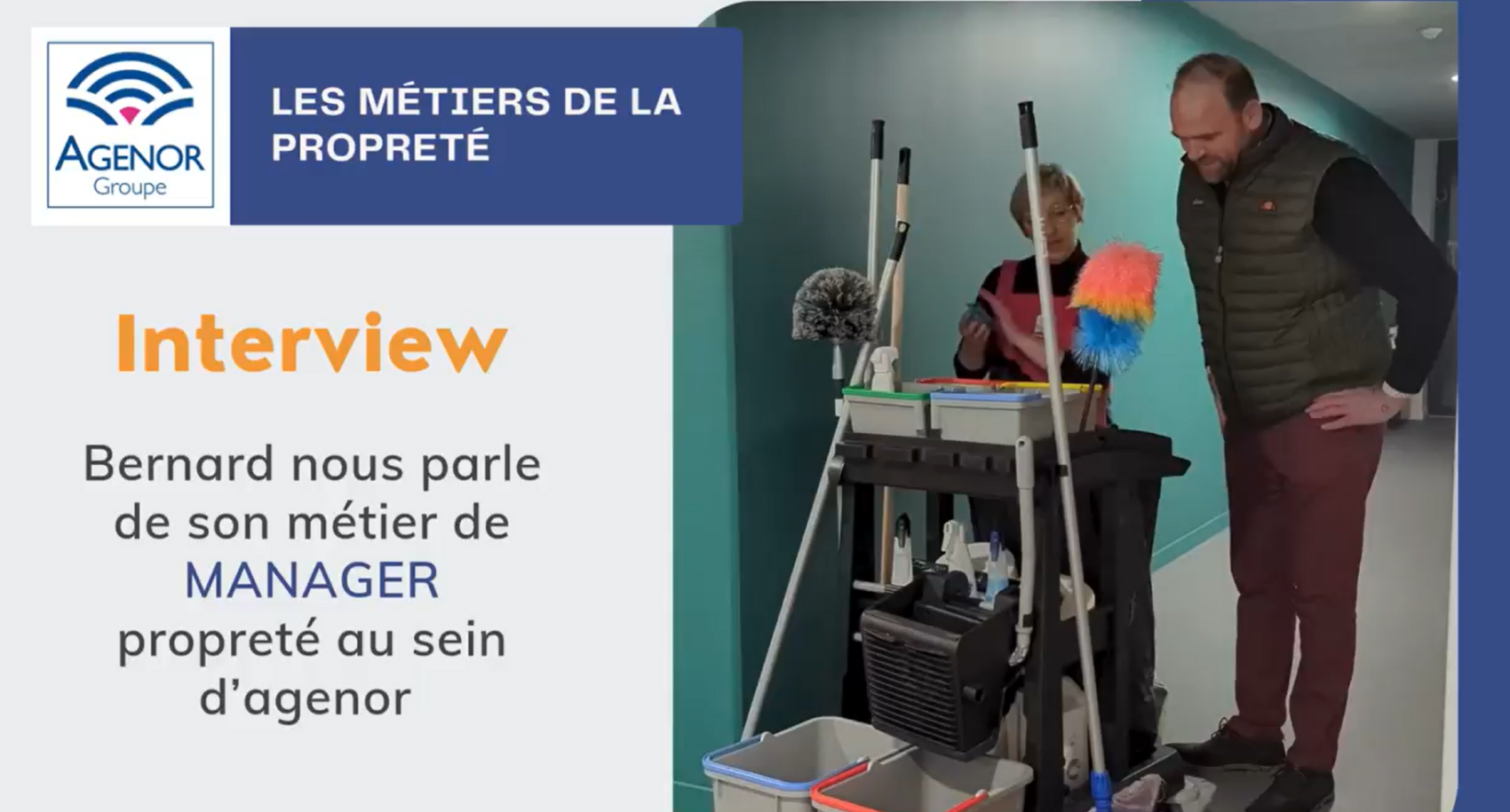 🎥 Zoom sur le métier de Manager Propreté chez Agenor ! - Agenor